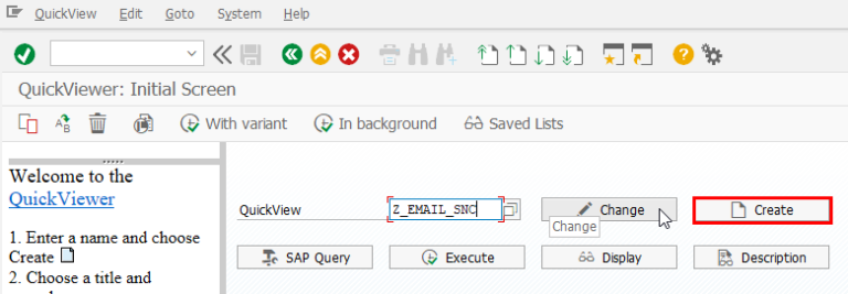 Create Report With Quickviewer Sqvi Or Query Designer Sq01 Andy Niemann Andy Niemann