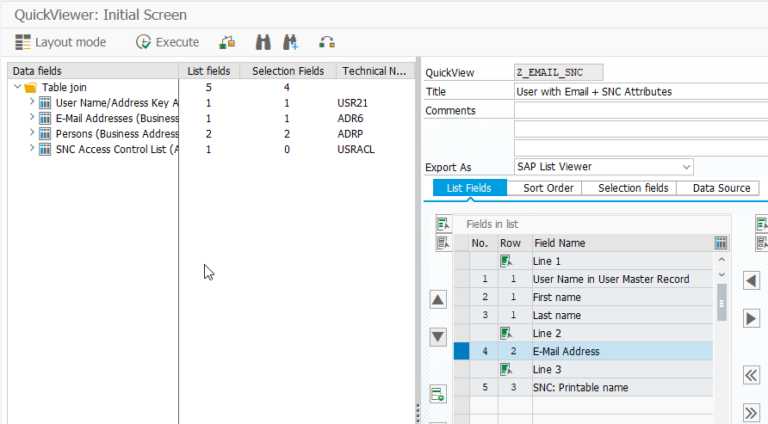 Create Report With QuickViewer (SQVI) Or Query Designer (SQ01) - Andy Niemann | Andy Niemann ...